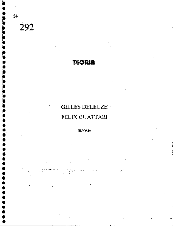 (PDF) GILLES DELEUZE - FELIX GUATTARI
