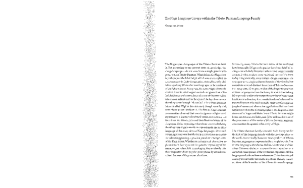 (PDF) The Naga language groups within the Tibeto-Burman language family