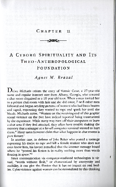(PDF) A Cyborg Spirituality and its Theo-Anthropological Foundation