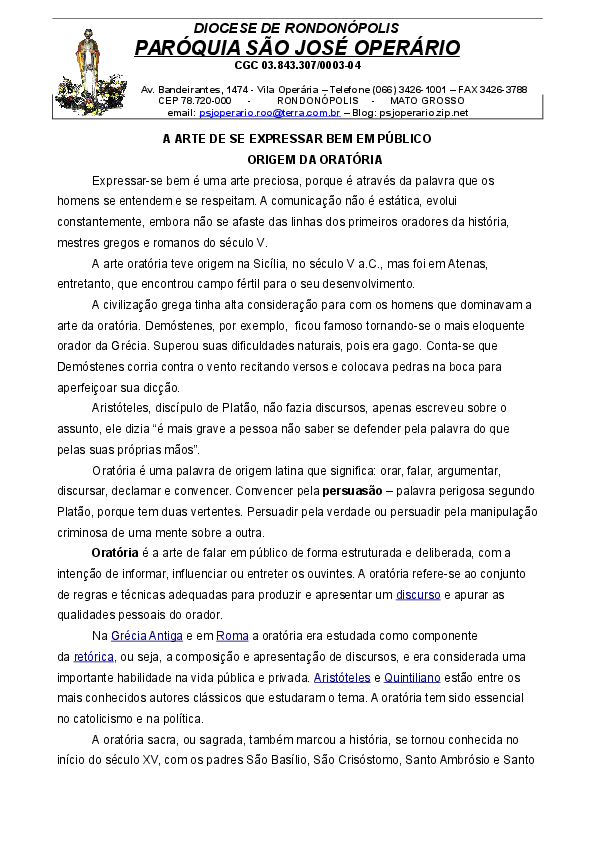 (DOC) A arte de se expressar bem em publico Apostilas