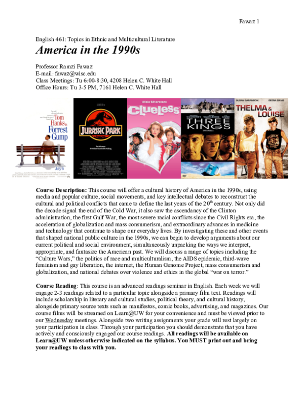 (PDF) America in the 1990s