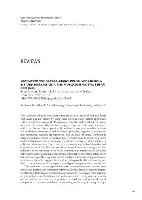 (PDF) Book Review: Korean Horror Cinema Edited by Alison Peirse and ...