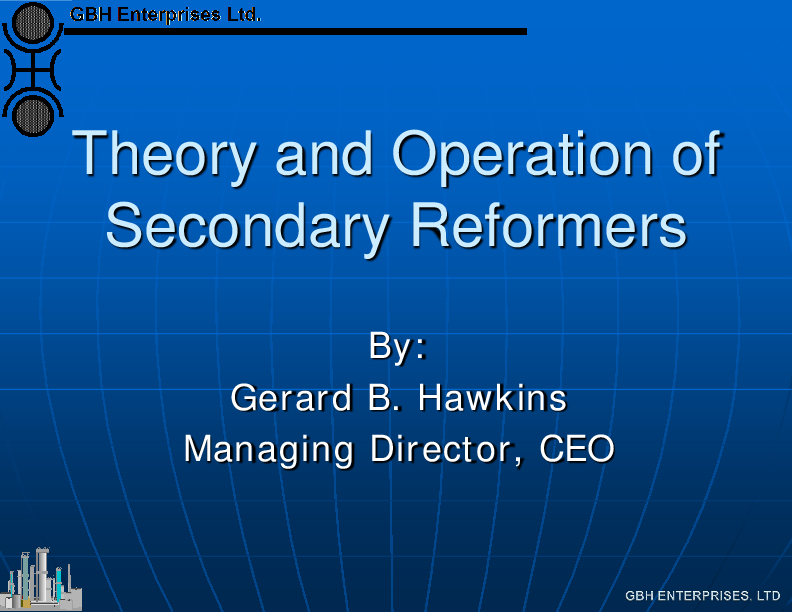 (PDF) Theory and Operation of Secondary Reformers