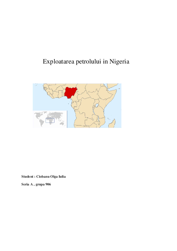 (PDF) Exploatarea petrolului in Nigeria