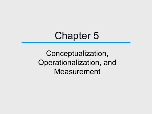 (PPT) Lecture Notes on Conceptualization, Operationalization, and ...