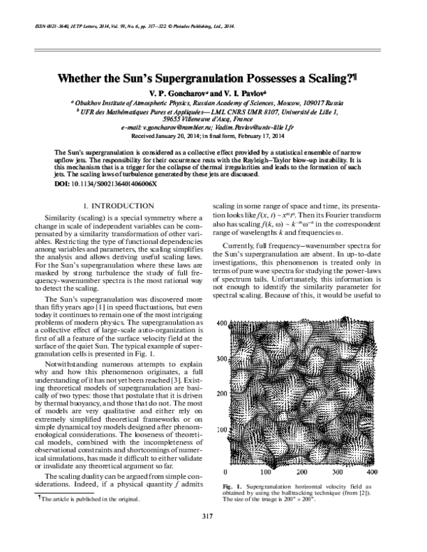 Whether the Sun’s Supergranulation Possesses a Scaling