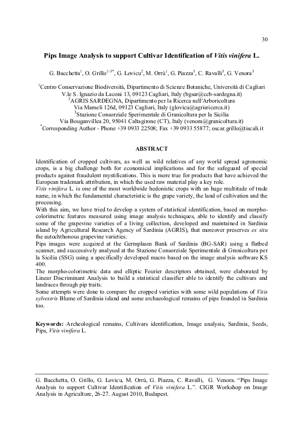 (PDF) Pips Image Analysis to support Cultivar Identification of Vitis ...