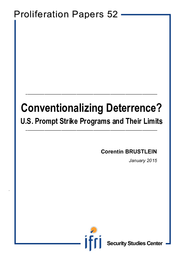 (PDF) Conventionalizing Deterrence? U.S. Prompt Strike Programs and ...