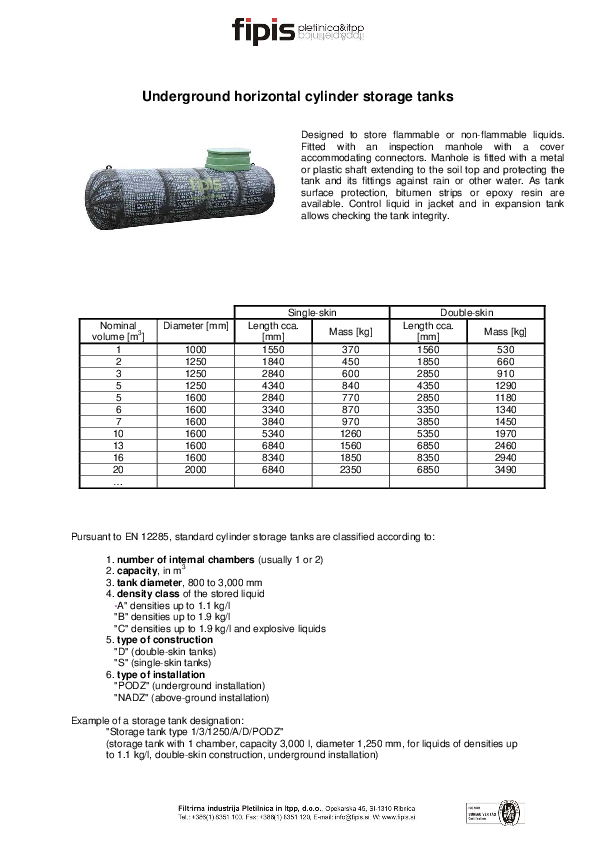 (PDF) Underground horizontal cylinder storage tanks