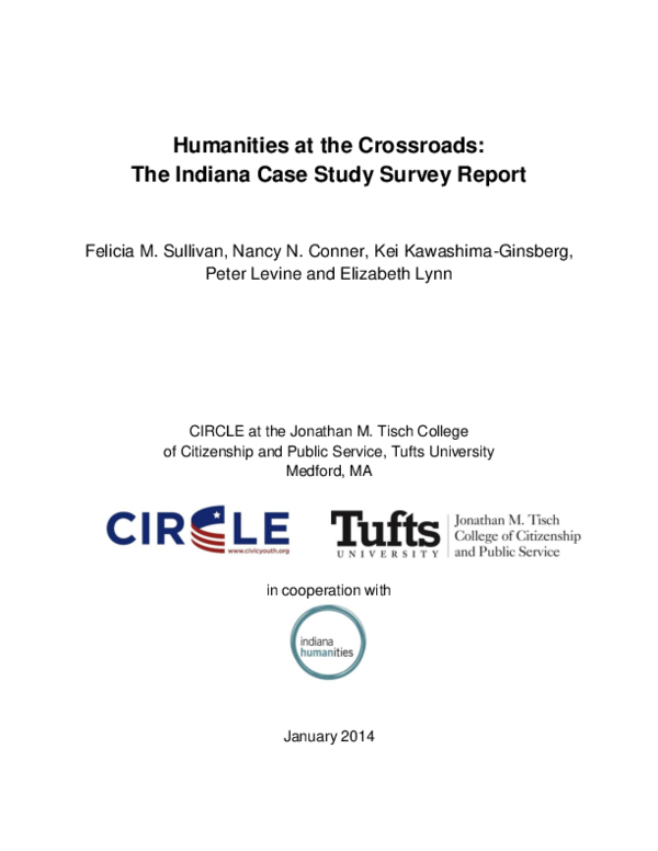 (PDF) Humanities at the Crossroads: The Indiana Case Study Report