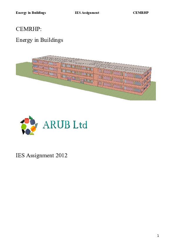 (DOC) Energy in Buildings IES Project