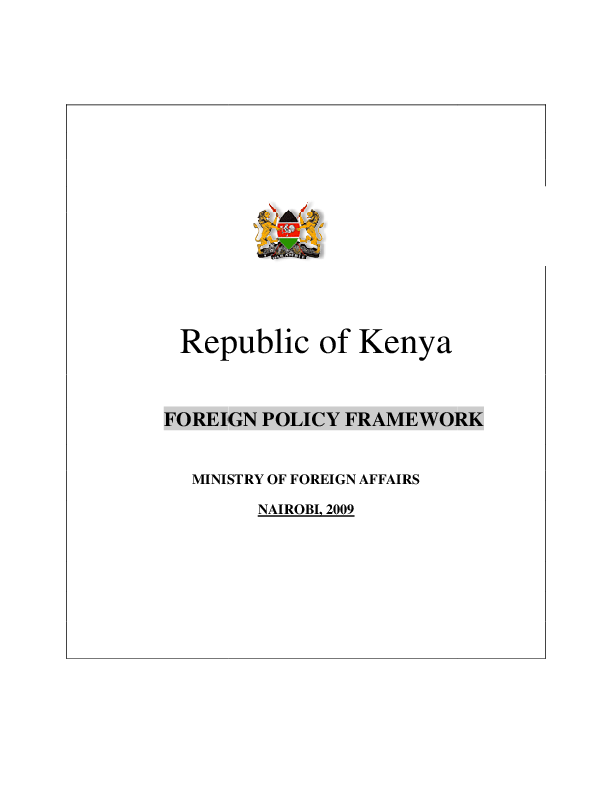 (PDF) Kenya Foreign Policy Document