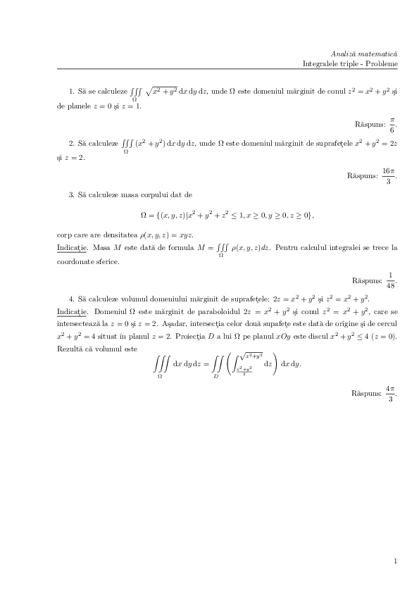 Integrale triple-probleme