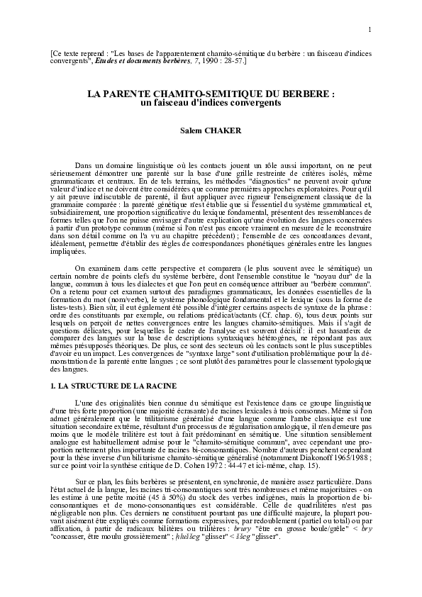 (PDF) Salem CHAKER