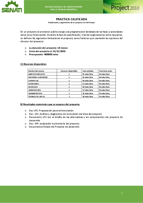 (PDF) MS-Project-PRACTICA CALIFICADA (Corregido)