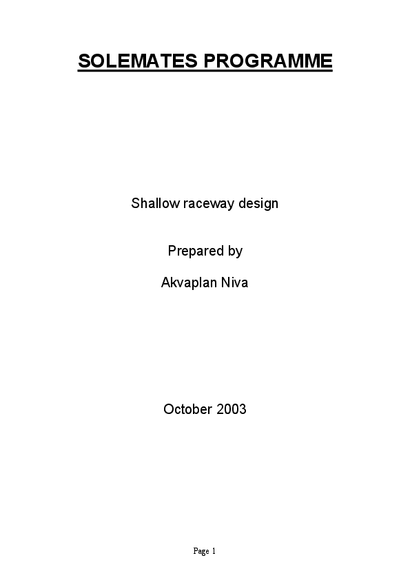 (PDF) Shallow raceway design for aquaculture