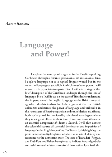 (PDF) Language and Power