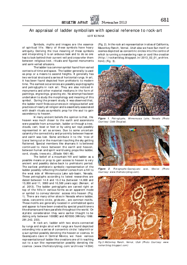 (PDF) An Appraisal of ladder symbolism with special reference to rock-art