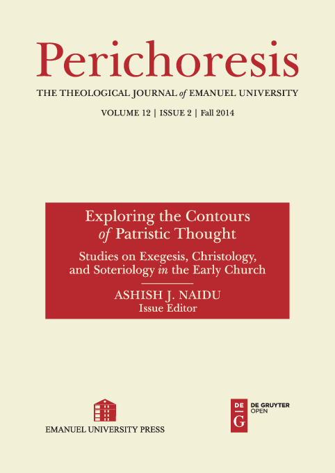 (PDF) Perichoresis 12.2 (2014) | CORNELIU C. SIMUȚ - Academia.edu
