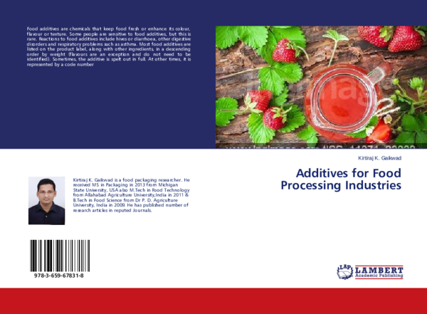 (PDF) Additives for Food Processing Industries