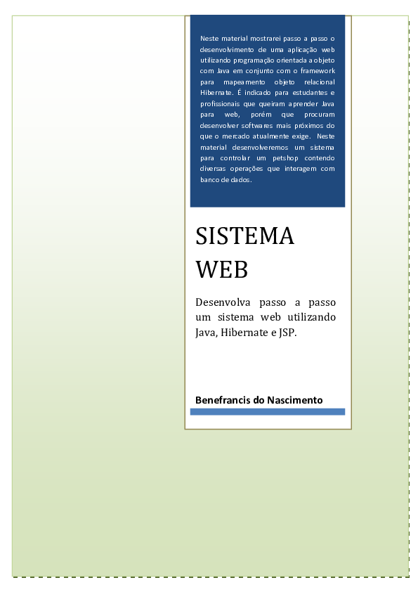 (PDF) Iniciaremos um projeto de java para web no netbeans