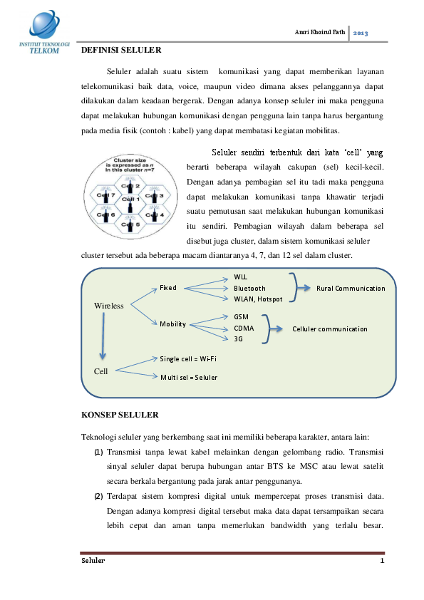 (PDF) Komunikasi Seluler