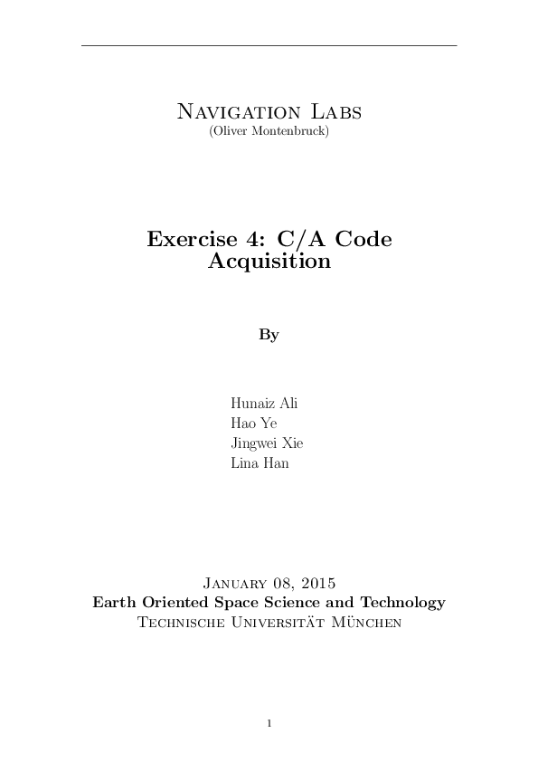 (PDF) CA Code Acquisition