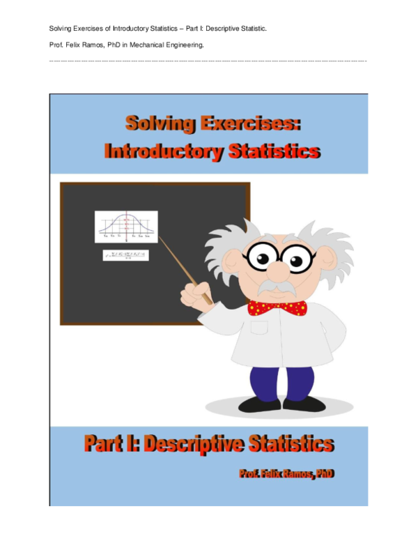 (PDF) Solving Exercises of Introductory Statistics