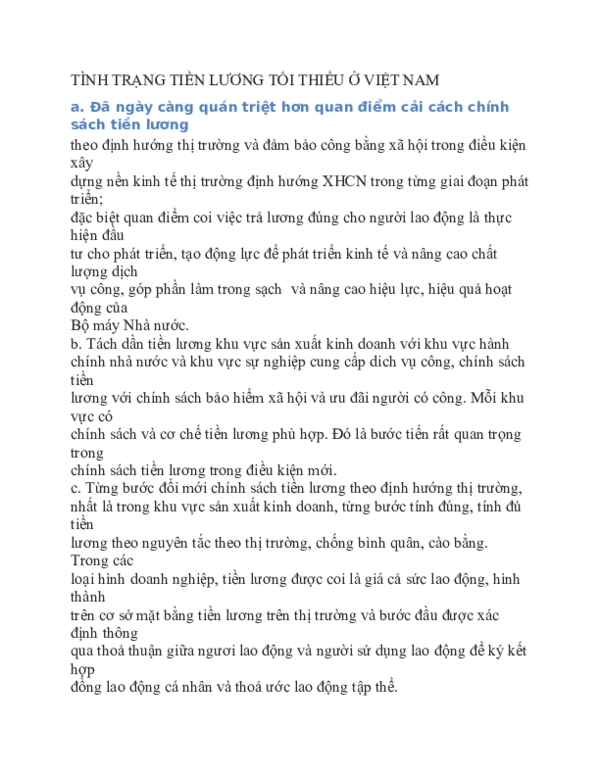 (DOC) TÌNH TR NG TI N L NG T I THI U VI T NAM sách ti n