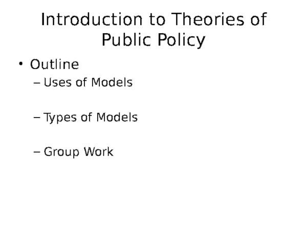 (PPT) Theories of public policy