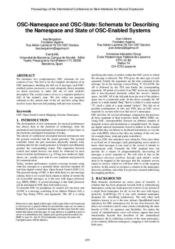 (PDF) OSC-Namespace and OSC-State: Schemata for Describing the ...
