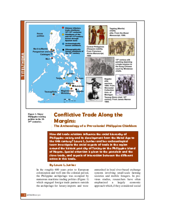 (PDF) Conflictive Trade Along the Margins: The Archaeology of a Pre ...