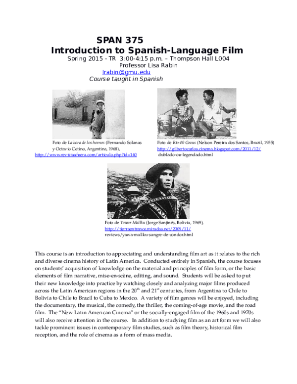 (DOC) Introduction to Spanish-Language Film