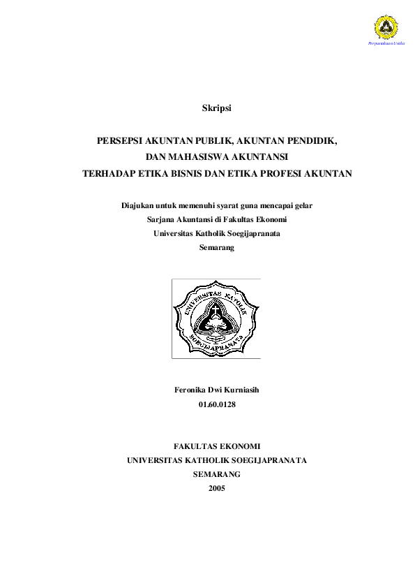 (PDF) Skripsi PERSEPSI AKUNTAN PUBLIK, AKUNTAN PENDIDIK, DAN MAHASISWA ...