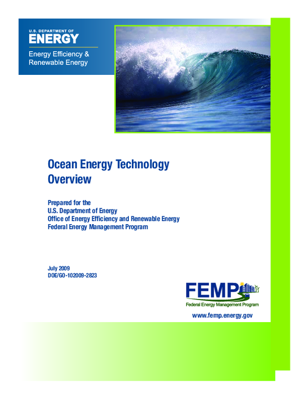 (PDF) Ocean Energy Technology Overview