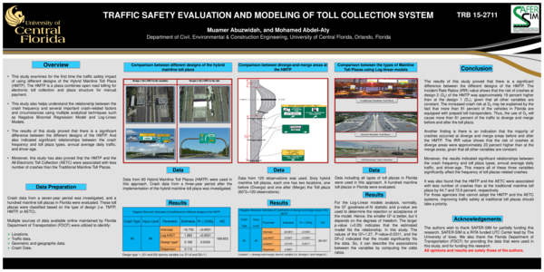 (PDF) TRB- Poster 15-2711 - Traffic Safety Evaluation and Modeling of ...