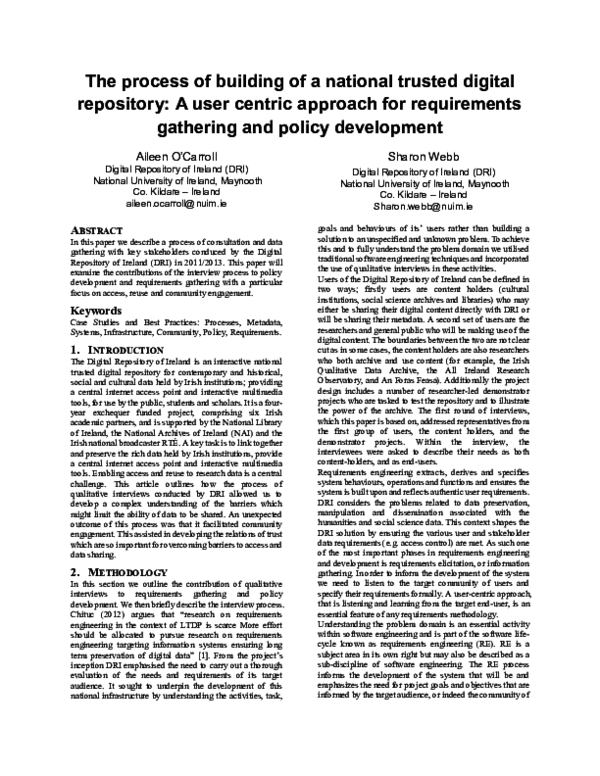 (PDF) The process of building of a national trusted digital repository ...