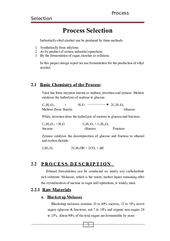 (DOC) Process Selection