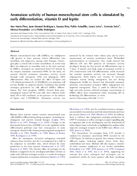 (PDF) Aromatase activity of human mesenchymal stem cells is stimulated ...