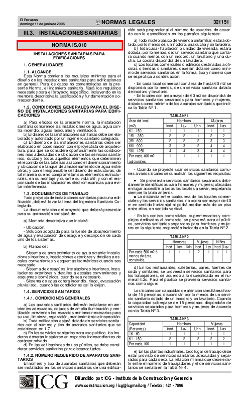 (PDF) NORMAS LEGALES IS-010