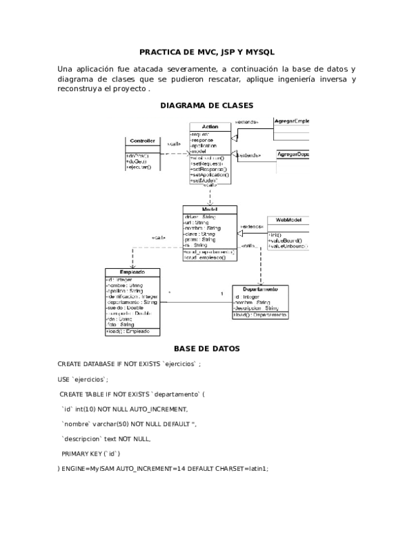 (DOC) PRACTICA DE MVC, JSP Y MYSQL