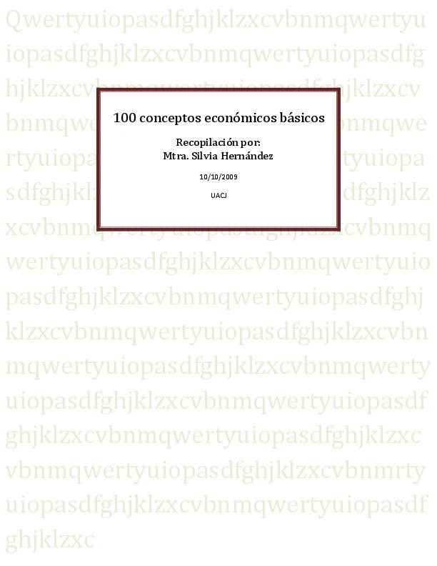 (PDF) 100 conceptos económicos básicos