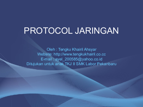 (PPT) Protokol jaringan