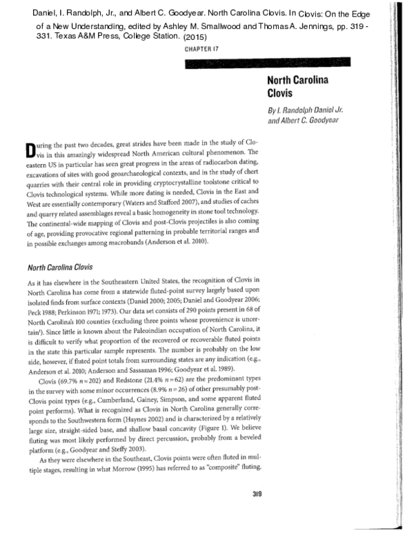 (PDF) Daniel, Jr., I. R., & Albert C. Goodyear (2015) "North Carolina ...