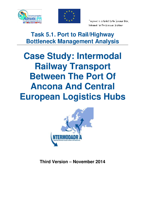(PDF) Case Study: Intermodal Railway Transport Between The Port Of Ancona And Central European ...
