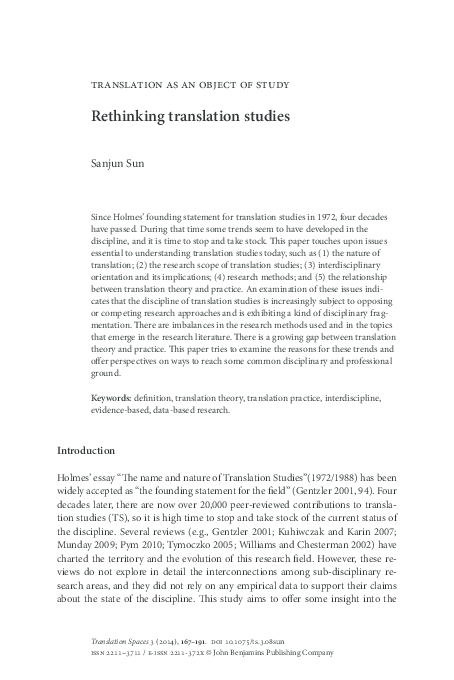 (PDF) ROUTLEDGE ENCYCLOPEDIA OF TRANSLATION STUDIES | 文强 徐 - Academia.edu