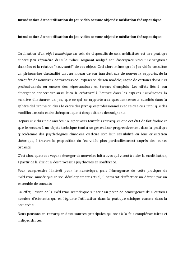 Cas d'utilisation, une introduction