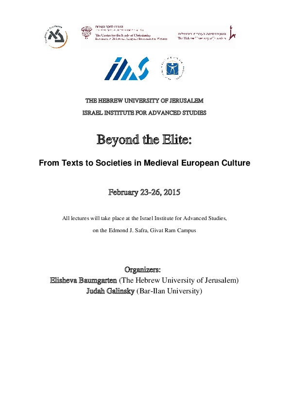 (PDF) Program for Beyond the Elite