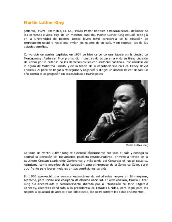 (DOC) Martin Luther King
