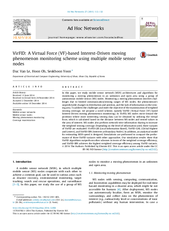 (PDF) VirFID: A Virtual Force (VF)-based Interest-Driven moving phenomenon monitoring scheme ...